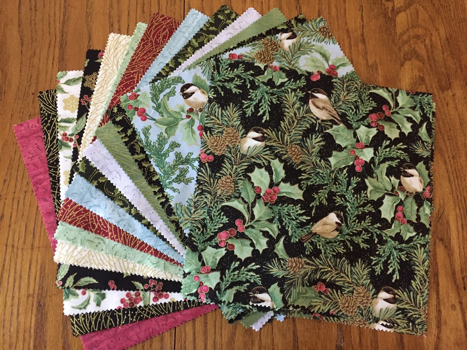 Christmas in July with Festive Chickadees