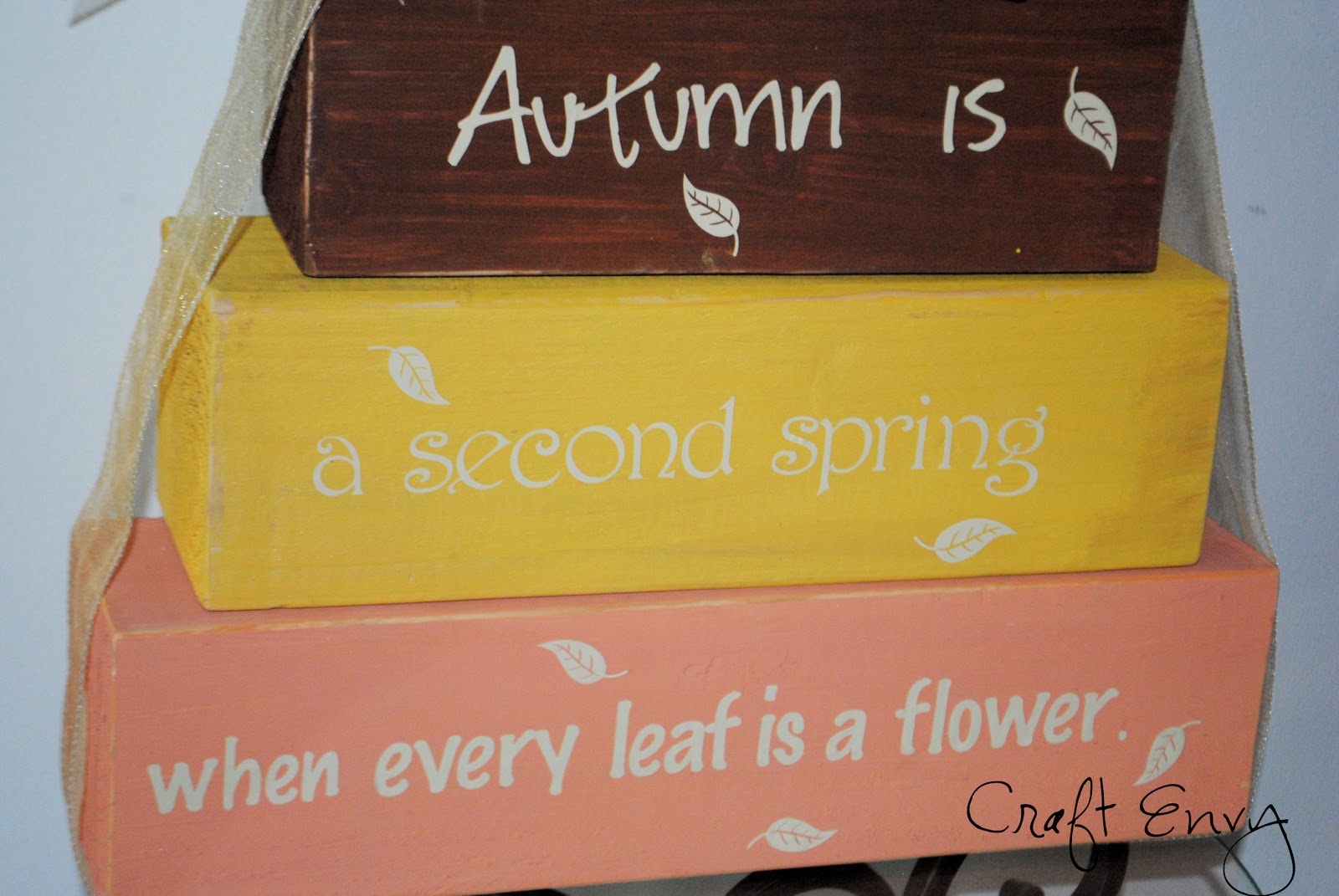 Craft Envy: Fall Blocks Craft