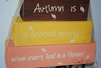 Craft Envy: Fall Blocks Craft