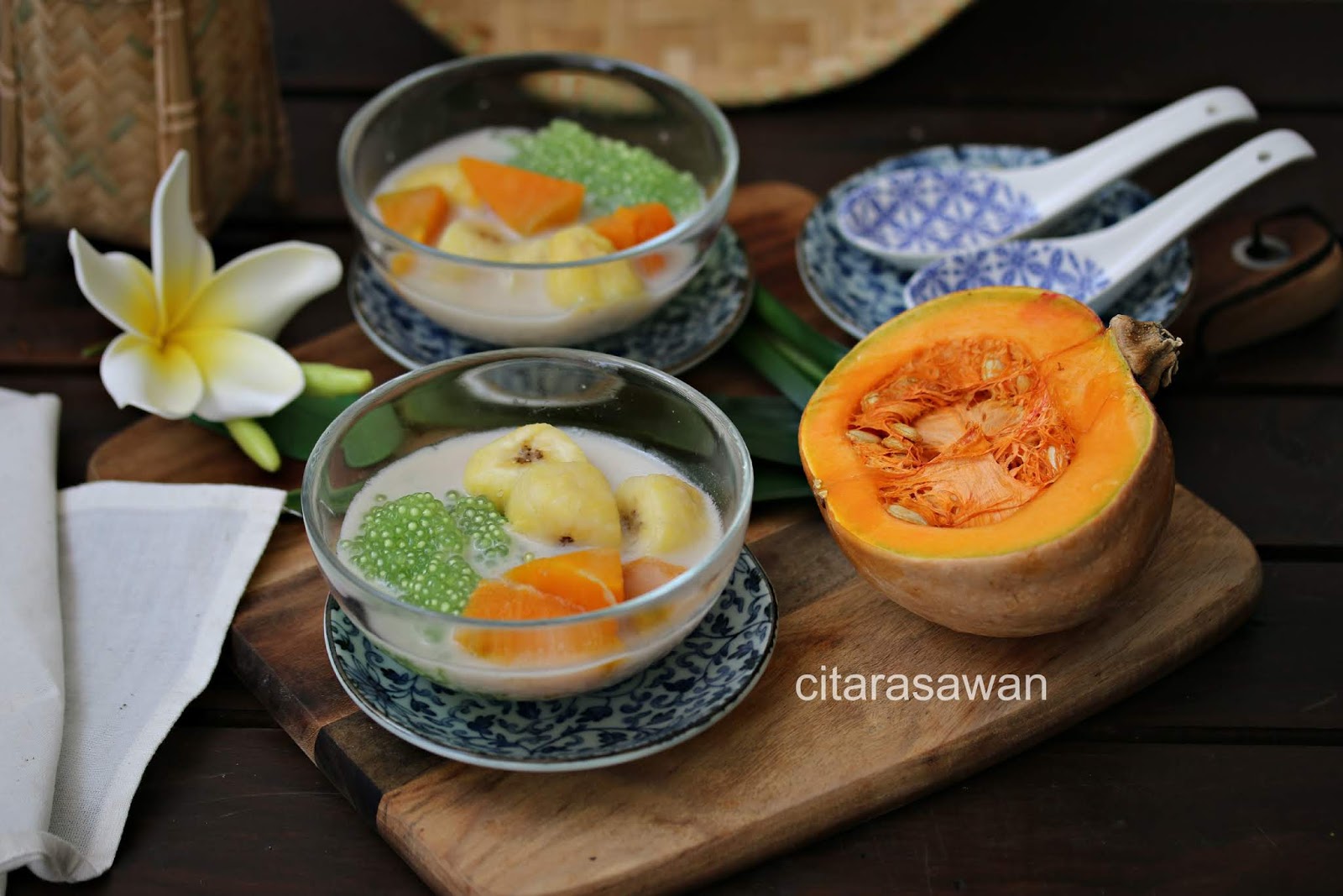 Manisan Sagu, Pisang dan Labu Thai ~ Resepi Terbaik