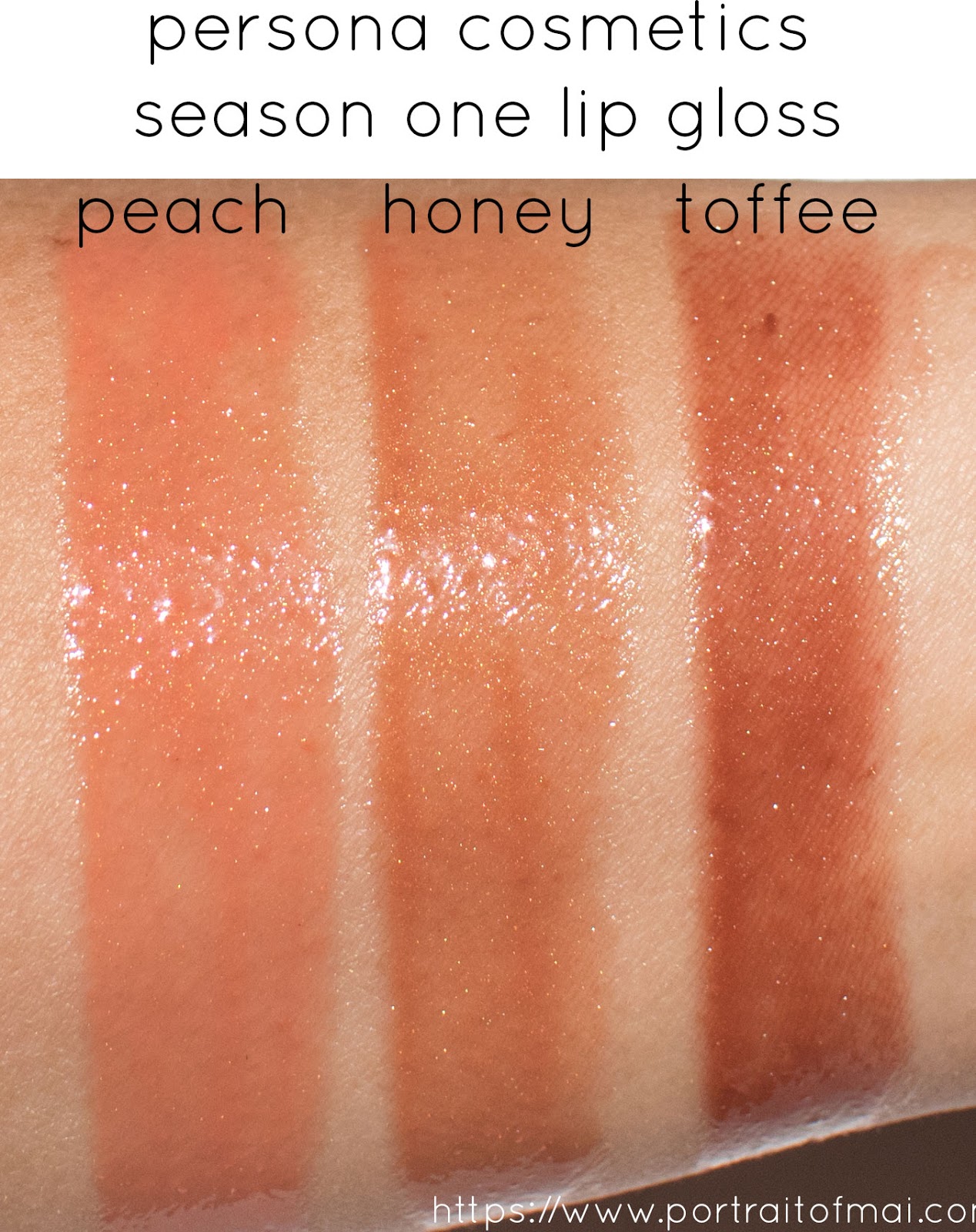 Persona Cosmetics Season One Lip Gloss: Swatches and Review - Portrait ...