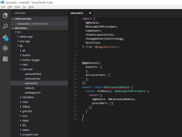 Explore Sitecore: carousel with angular material 2