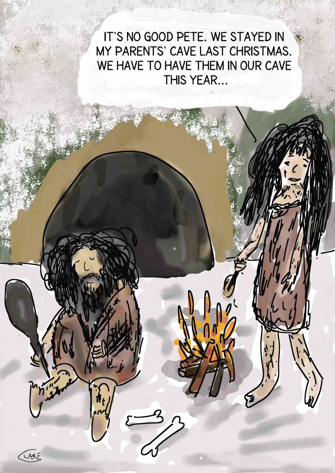 BoundingSquirrel-Watercolour Art by Clare Walker: Funny Cartoon ...