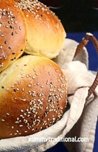 Simple Burger Bun Recipe - Yummy Traditional