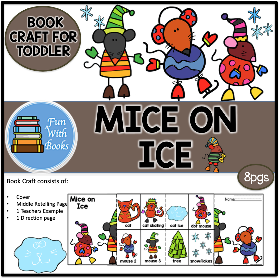 MICE ON ICE TODDLER BOOK CRAFT ~ Book Units by Lynn