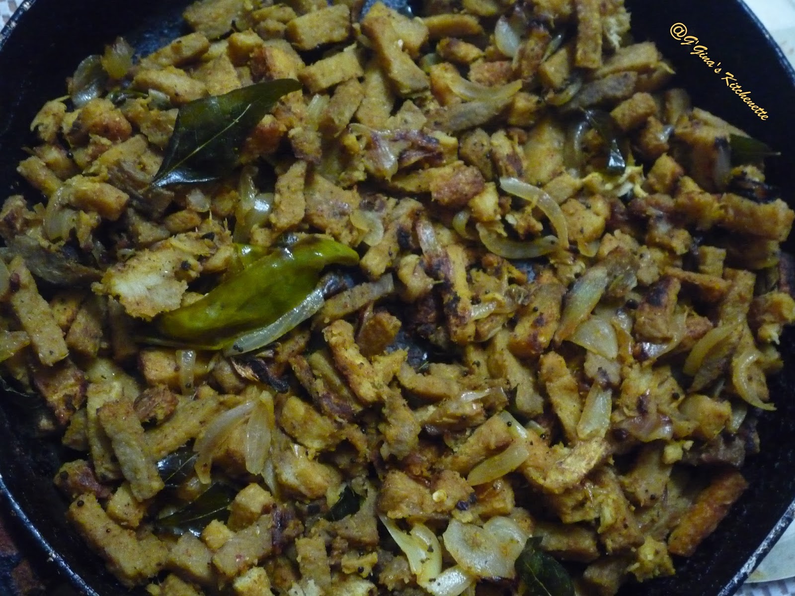G'Gina's Kitchenette: Stir Fried Yam (Chena Mezhukupuratti)