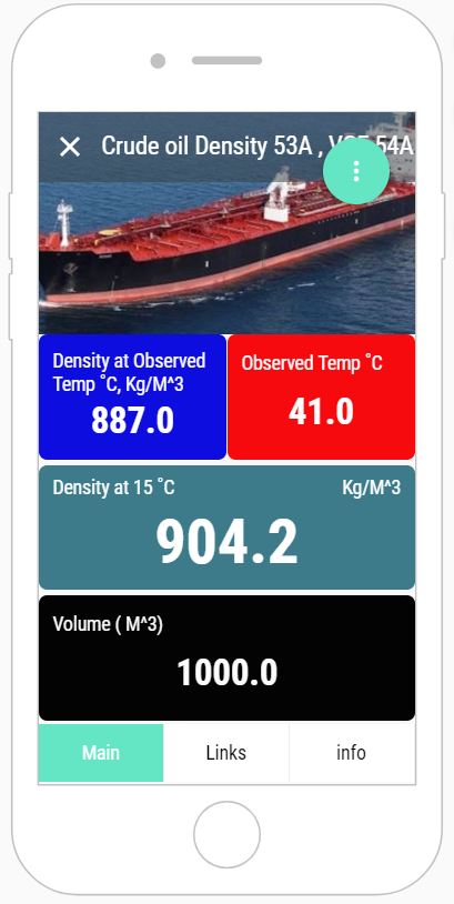 Crude Oil Density Conversion to 15 deg C and Volume Calculation App as ...
