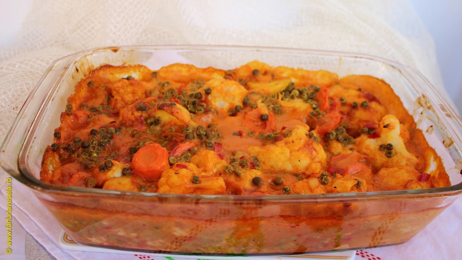 Farfuria vesela: Mancare vegana cu conopida - Vegan meal with cauliflower