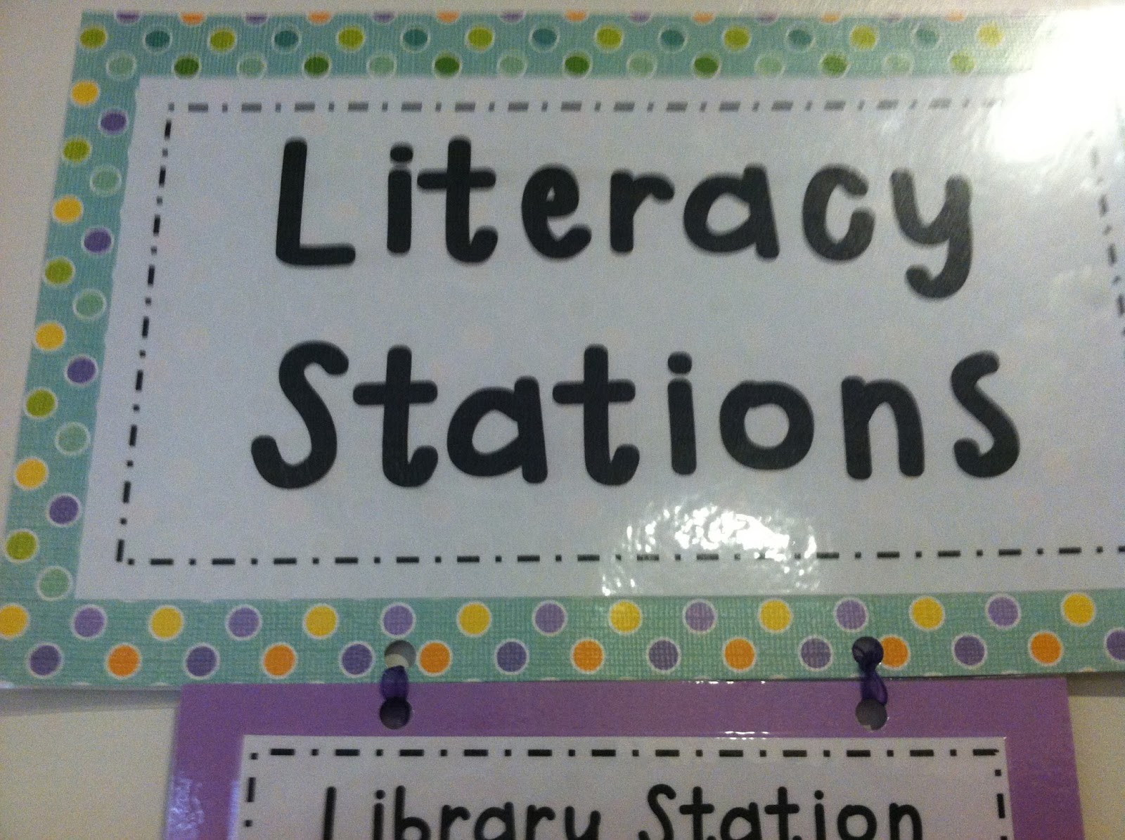 New Literacy Station Signs - Team J's Classroom Fun