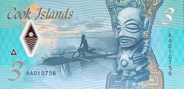 WORLD OF CURRENCY: COOK ISLAND 3 DOLLAR (2021 ISSUE)