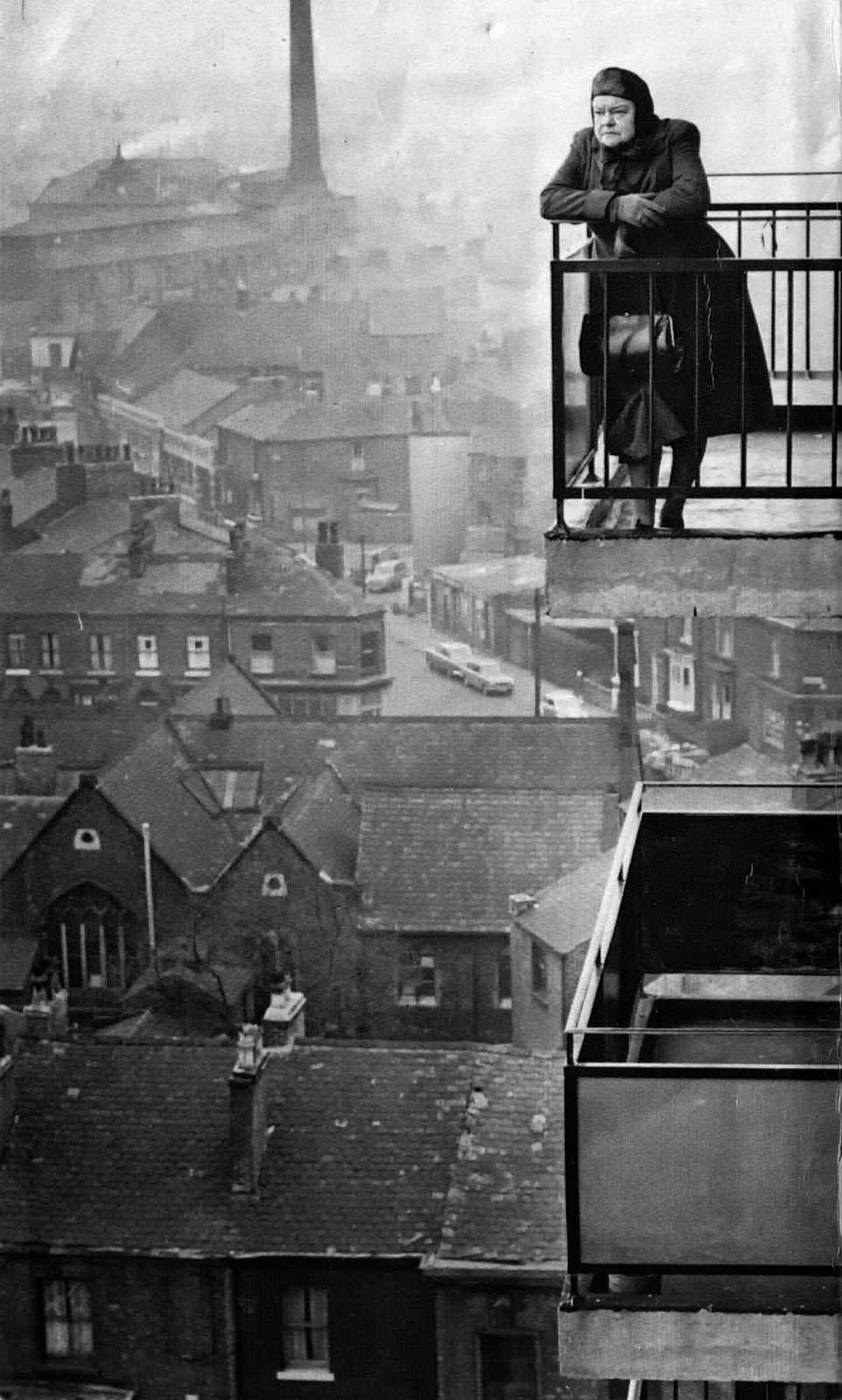 Actress Violet Carson Looking Out Over the Early 60’s Industrial ...