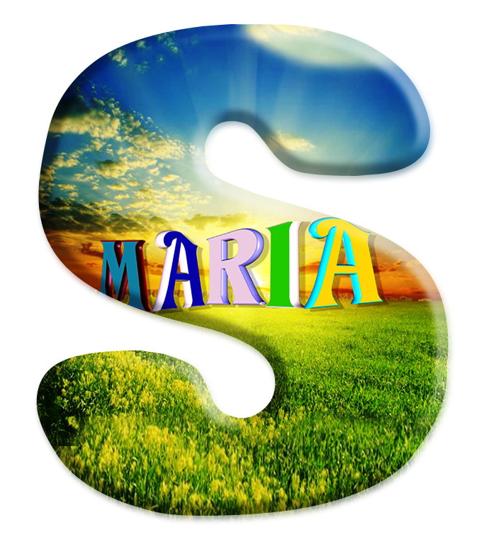 Blindada por Deus: Alfabeto decorativo png Maria