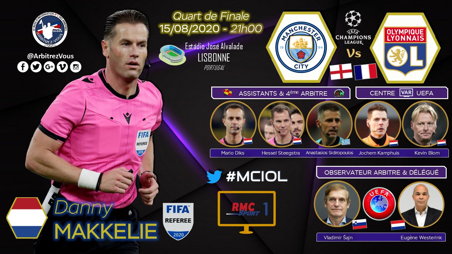 UEFA - CHAMPIONS LEAGUE - DÉSIGNATIONS DES ARBITRES - REFEREE ...
