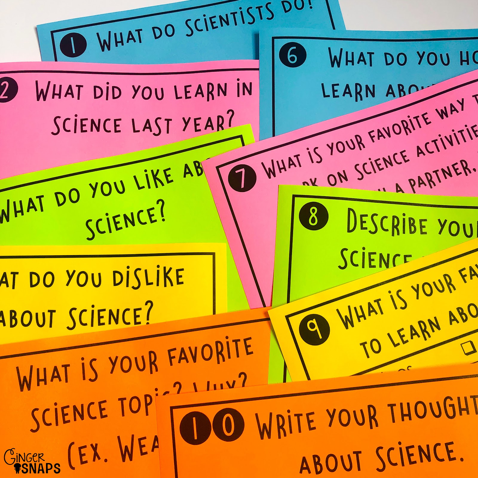 Ginger Snaps: Science Survey