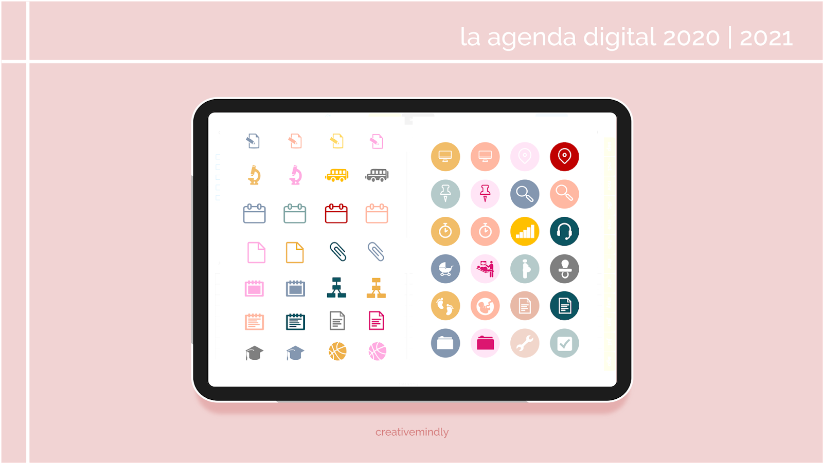 Creative Mindly: Pack agenda y cuaderno profe digital 2020 2021