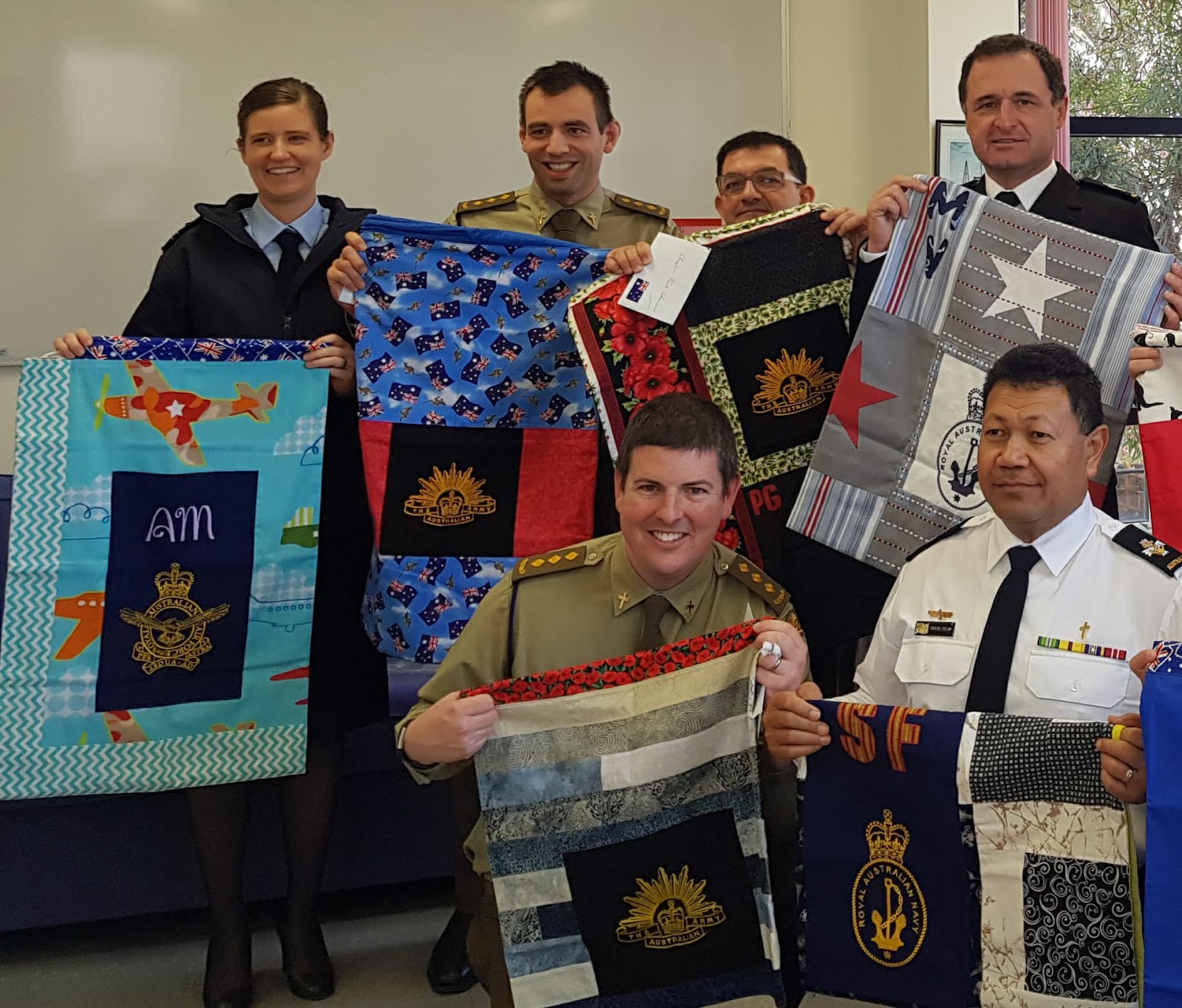 Aussie Hero Quilts (and laundry bags): The Latest ADF Chaplain's Course