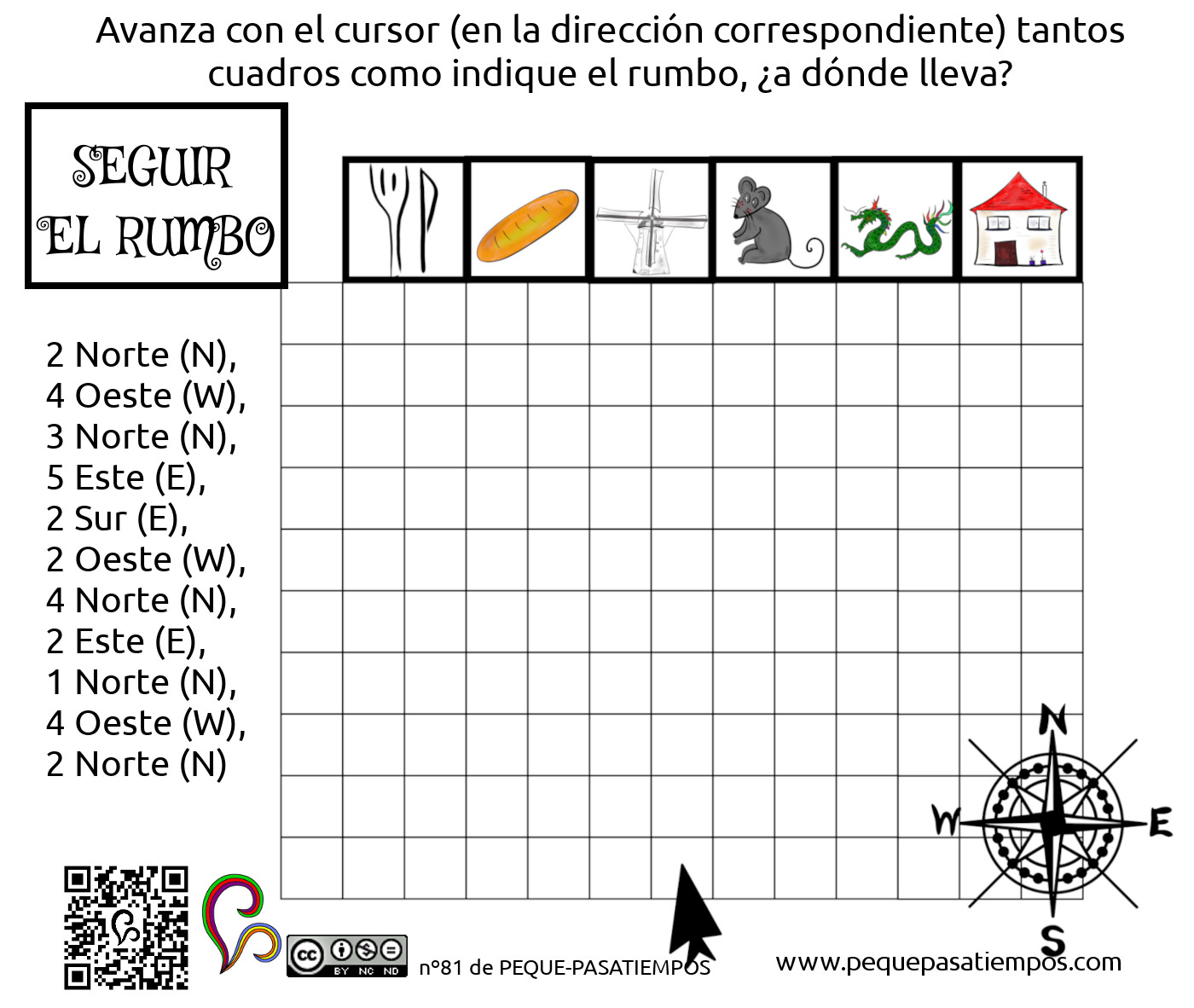 Peque-pasatiempos: Rumbo