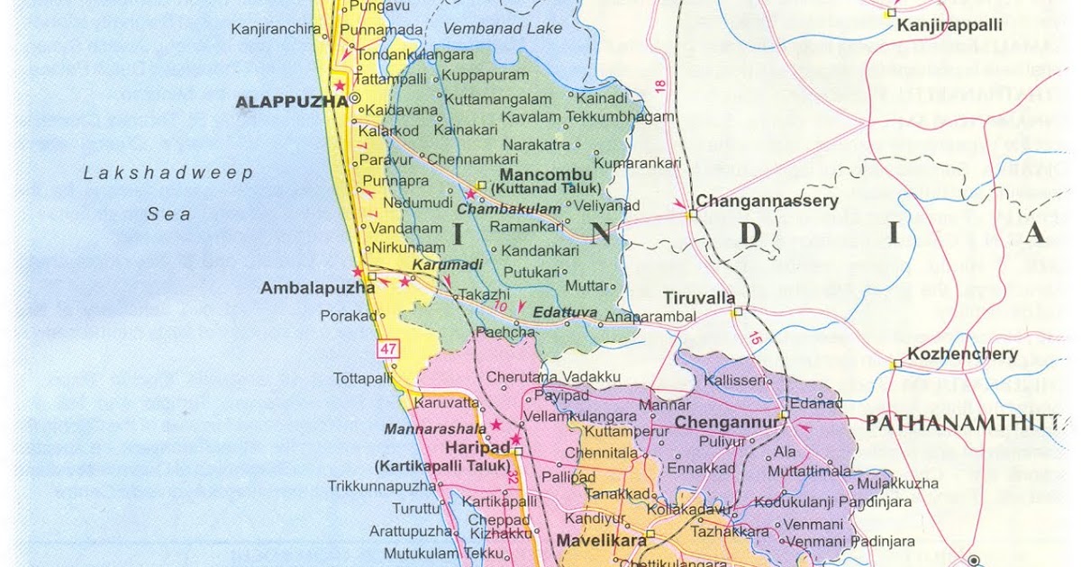Top Concept Alappuzha District Map, Amazing Ideas!