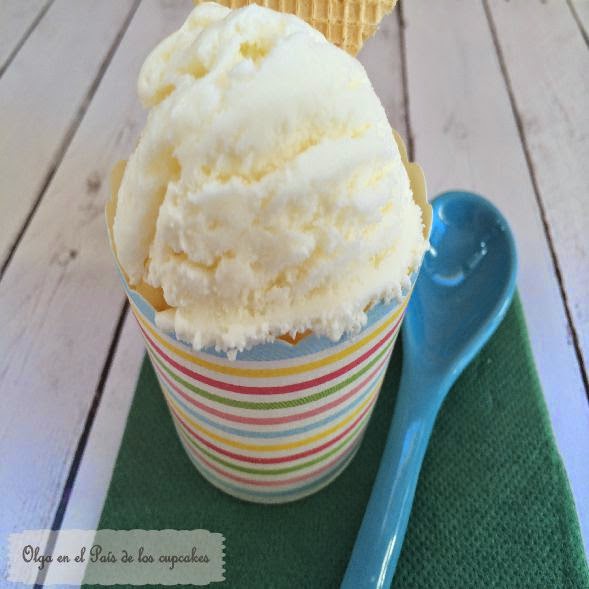 Olga en el pais de los Cupcakes: Helado de queso