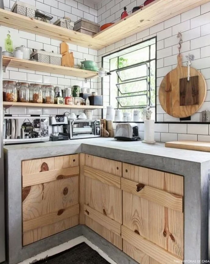 Gambar Meja Dapur Cor Minimalis Pilihan Untuk Anda - BangIzalToy.Com