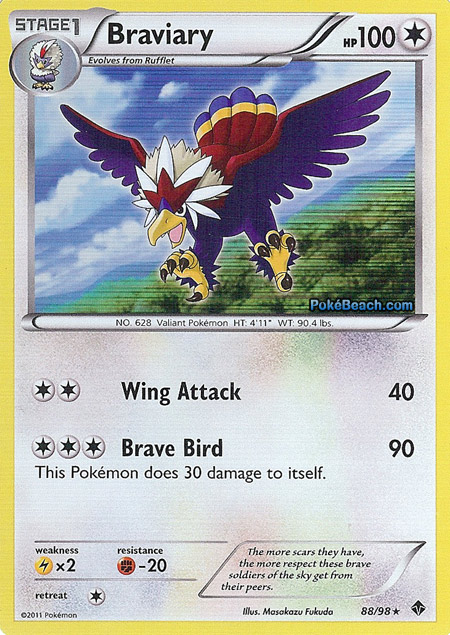 Braviary -- Emerging Powers Pokemon Card Review | PrimetimePokemon's Blog