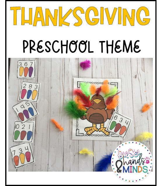 Thanksgiving Preschool Theme | Busy Hands and Minds