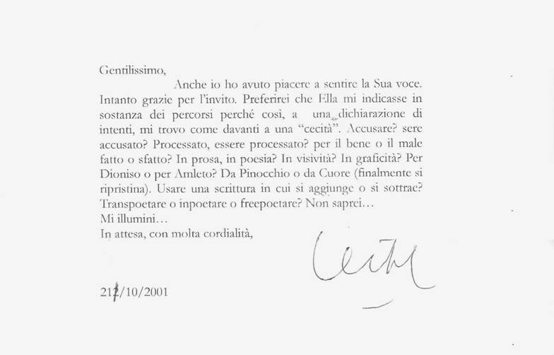 Ciro Vitiello a V.S. Gaudio → Usare una scrittura in cui si aggiunge o ...