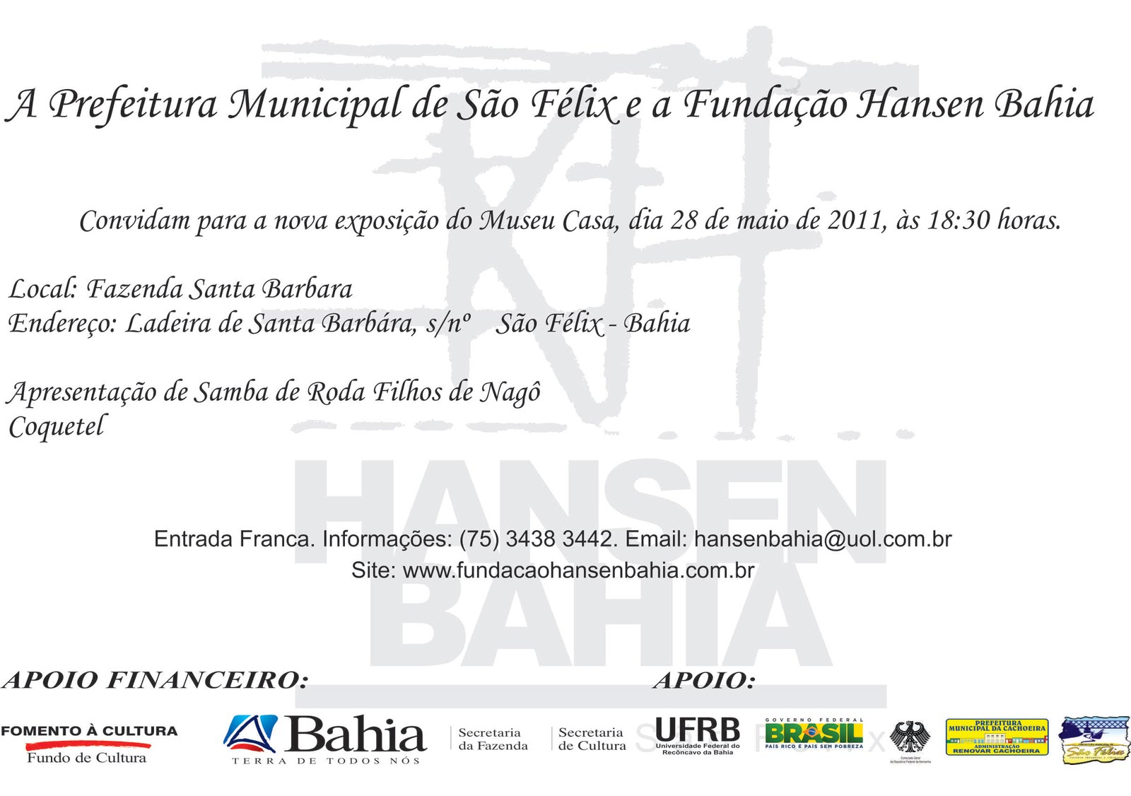 Jomar Lima - Fotografo: FUNDAÇÃO HANSEN BAHIA