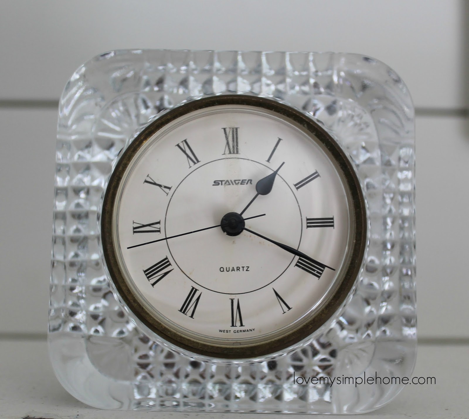 glass block clock repurposed into a picture frame and dog stories ...