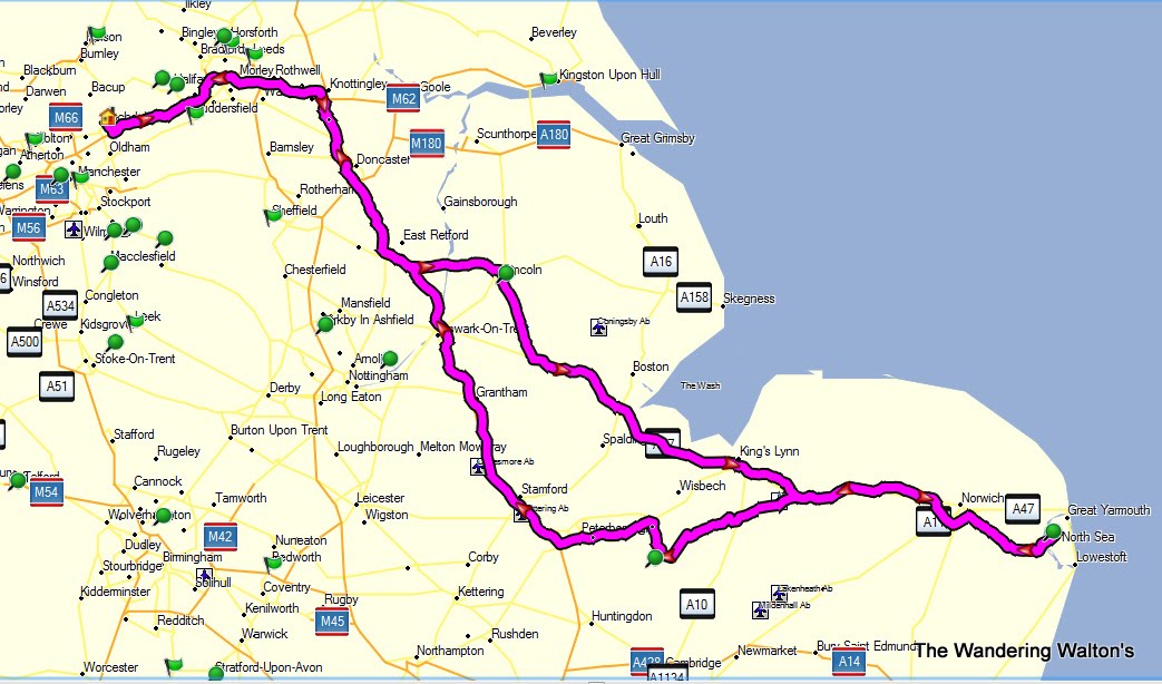 The Wandering Waltons: The Gold Post Box Challenge Ride Guide