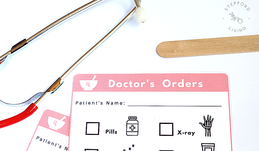 Free Doctor's Orders Prescription Cards for Dramatic Play