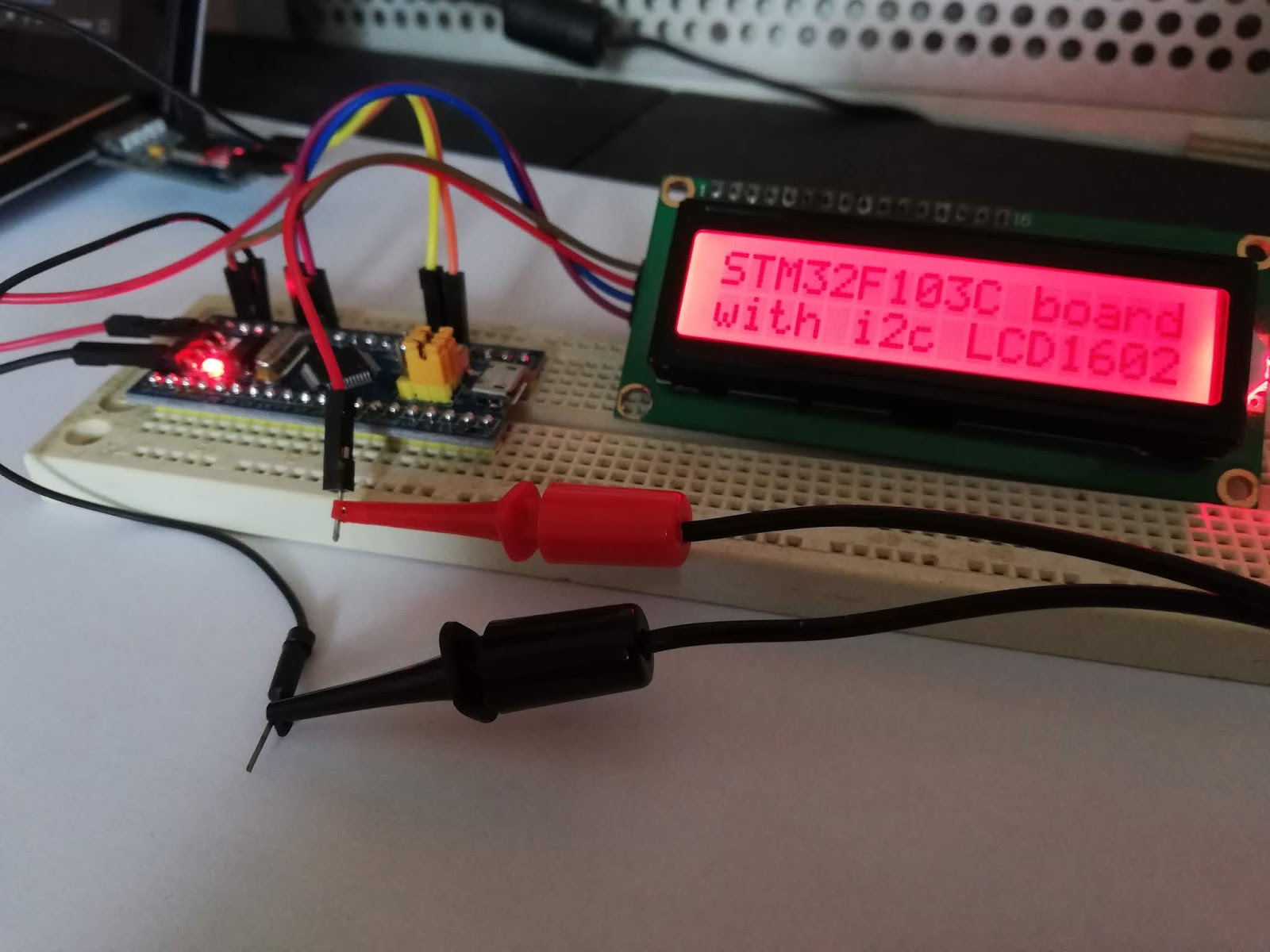 Arduino tehNiq: i2c LCD1602 drived by STM32F103C