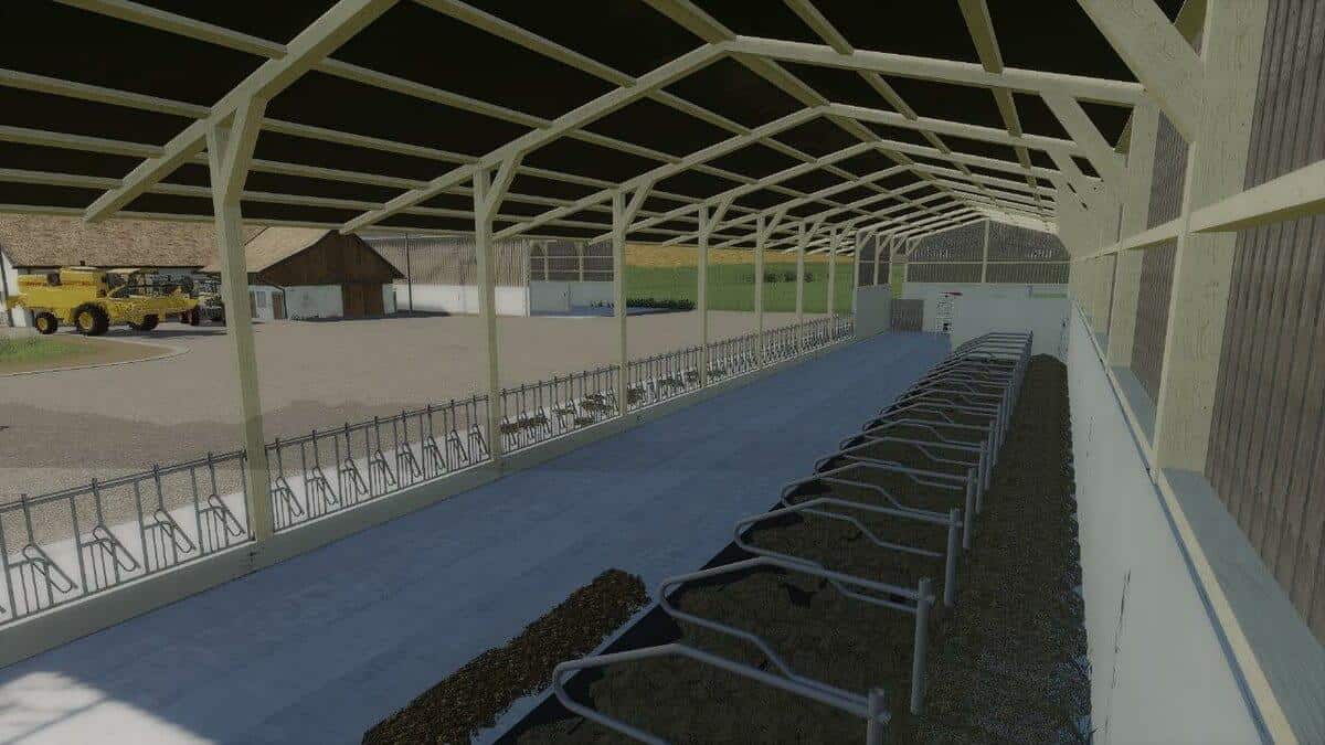 FS19 Placeable 100 cow stall v1.0 - FS 19 & 22 USA Mods Collection