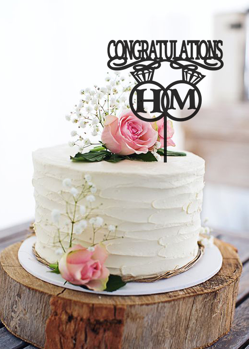 Congratulations cake topper