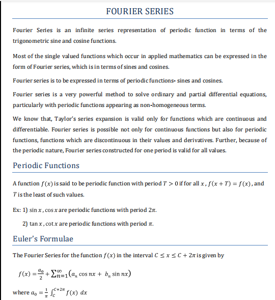 Engineering mathematics (M1,M2,M3,M4)