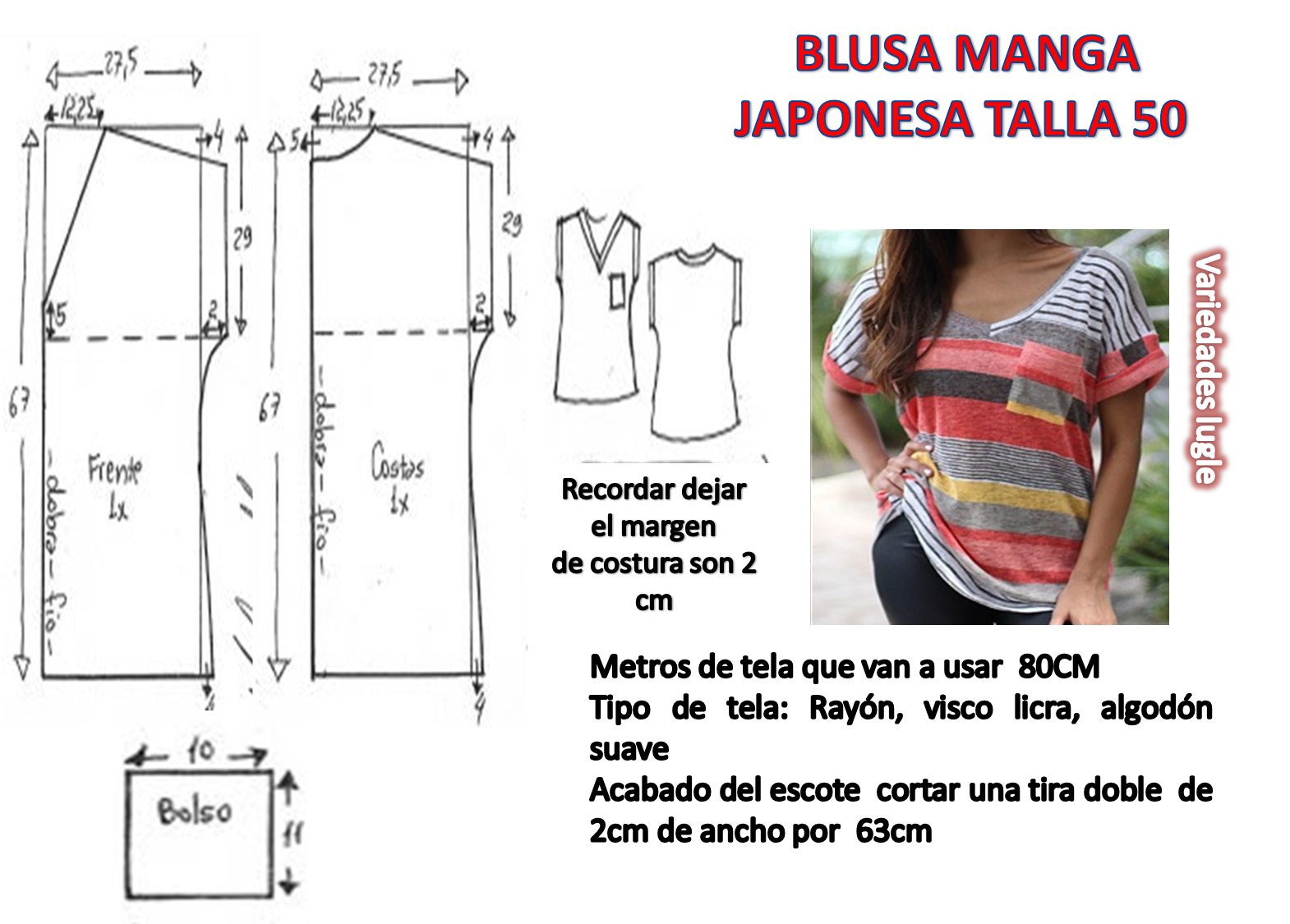 PATRONES GRATIS TALLAS GRANDES