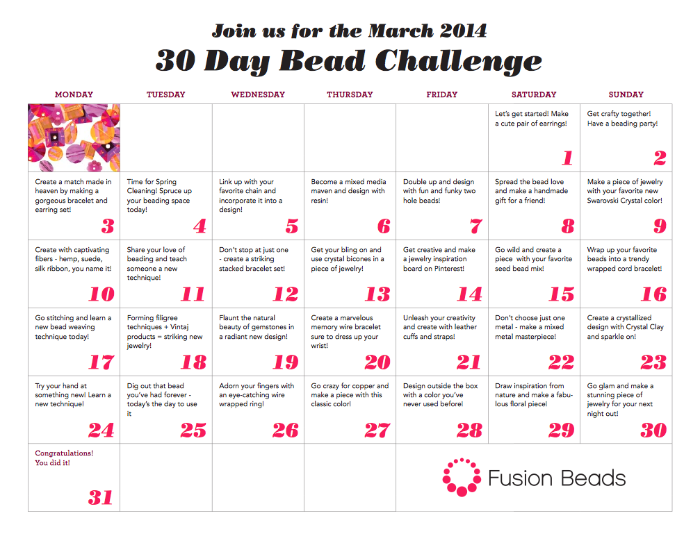 The Writing and Art of Andrew Thornton: Fusion Beads 30 Day Bead ...