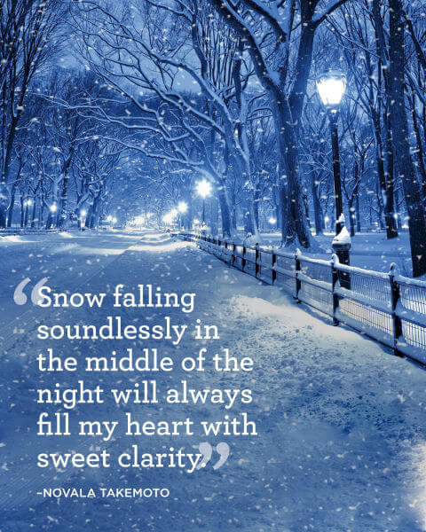 18 Absolutely Beautiful Winter Quotes About Snow - Our World Stuff