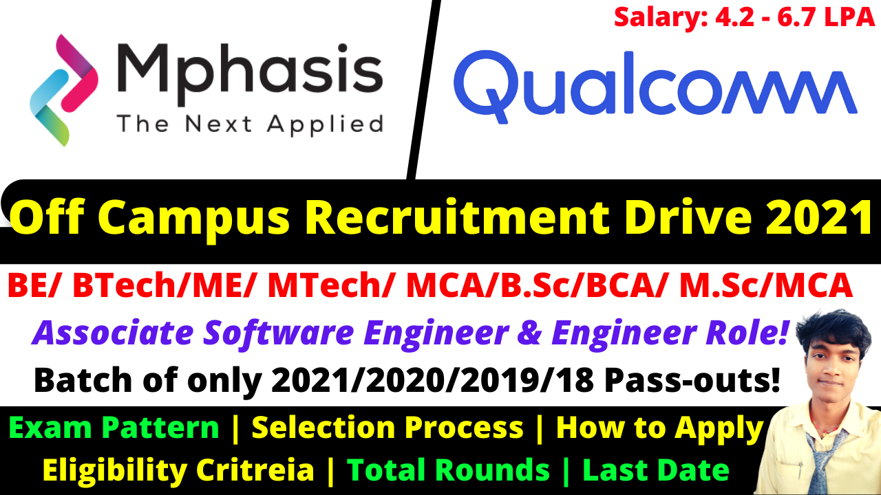 Mphasis Off Campus Drive 2021 | Associate Software Engineer / Software ...