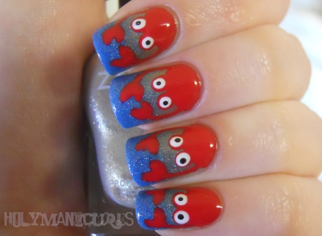 Holy Manicures: Beachy Crab Nails.