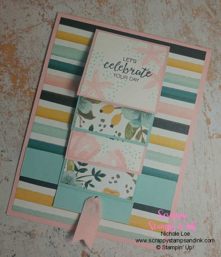 Stylin' Stampin' INKspiration: Fun Fold: Waterfall Card