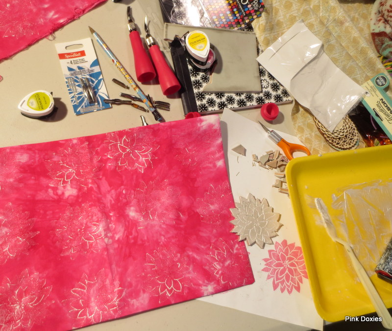 Julie Stocker Quilts at Pink Doxies: Adding Layers to Hand Dyed Fabric ...