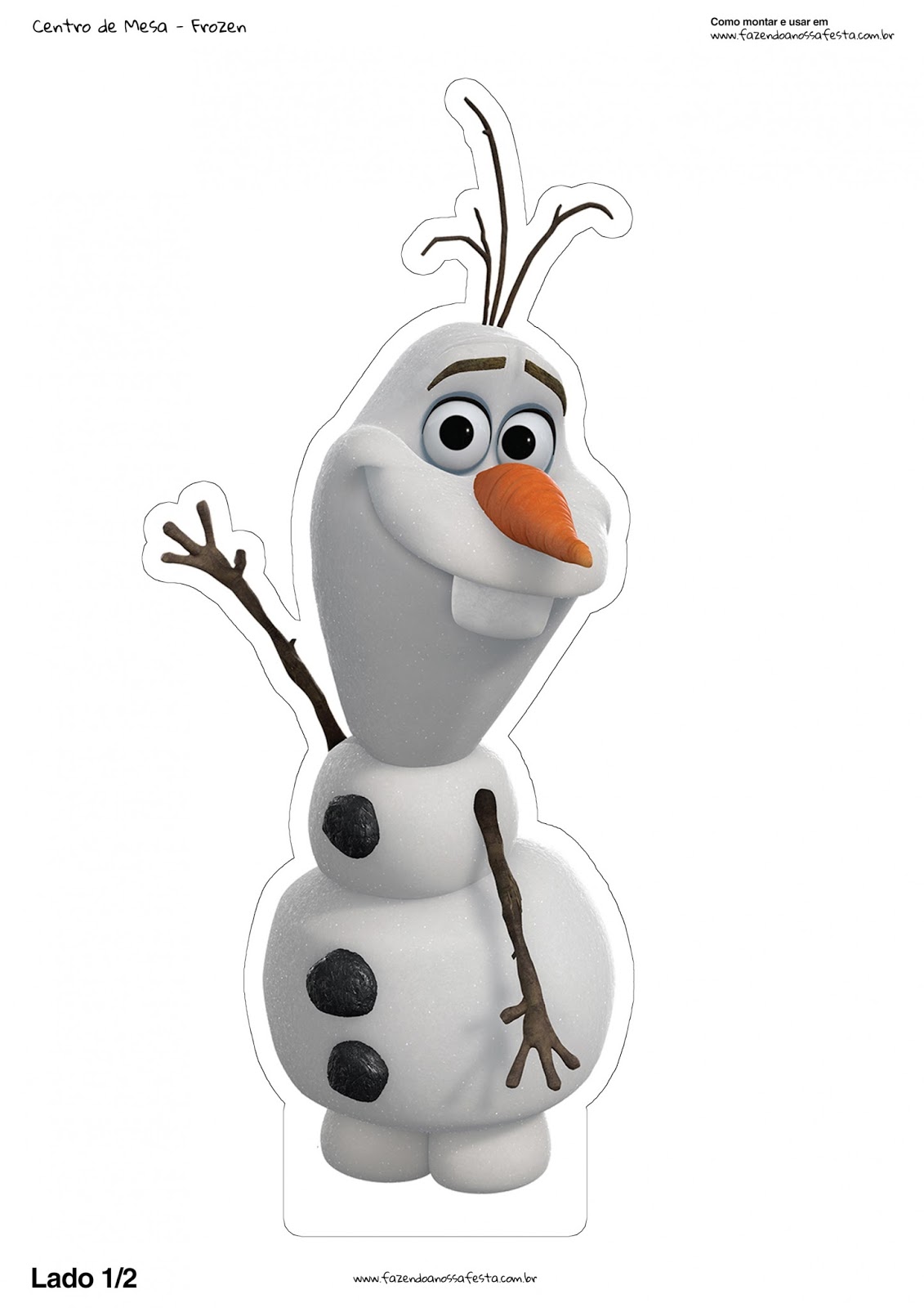 Centros de Mesa de Frozen para Imprimir Gratis. - Ideas y material ...