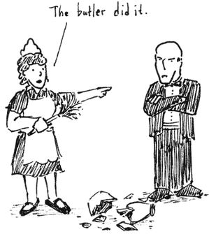 Vraie fiction: "The Butler Did It"