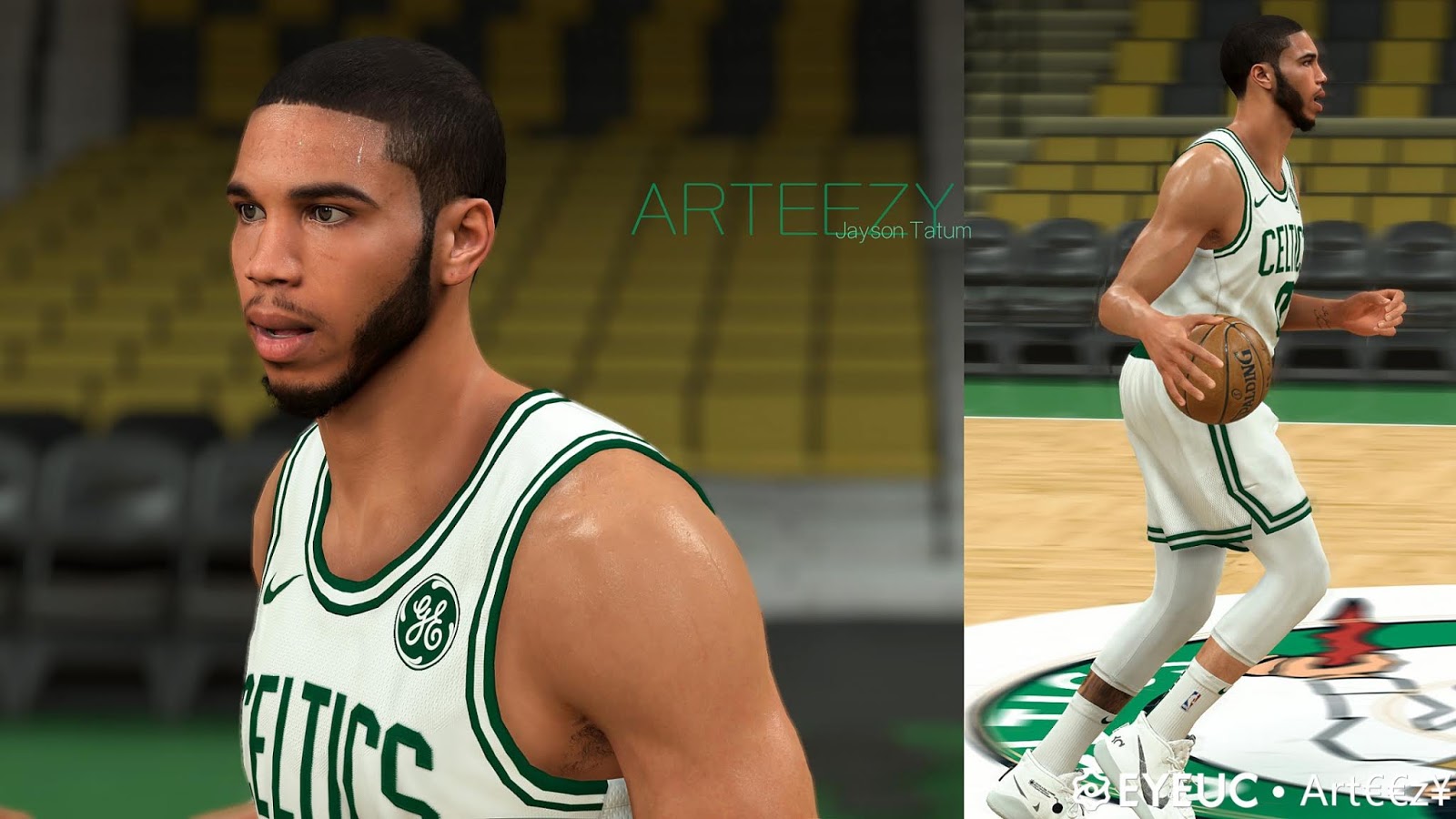 Jayson Tatum HD Face And body Model By arteezy [FOR 2K20]