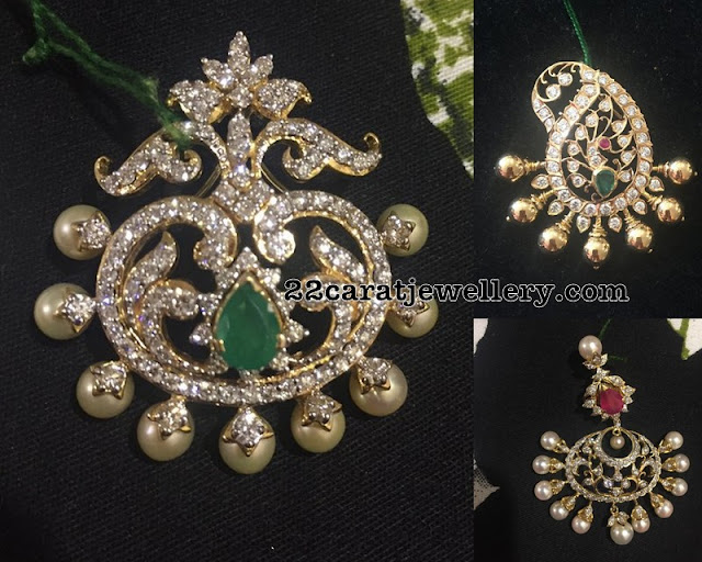 Simple Diamond Pendants - Jewellery Designs
