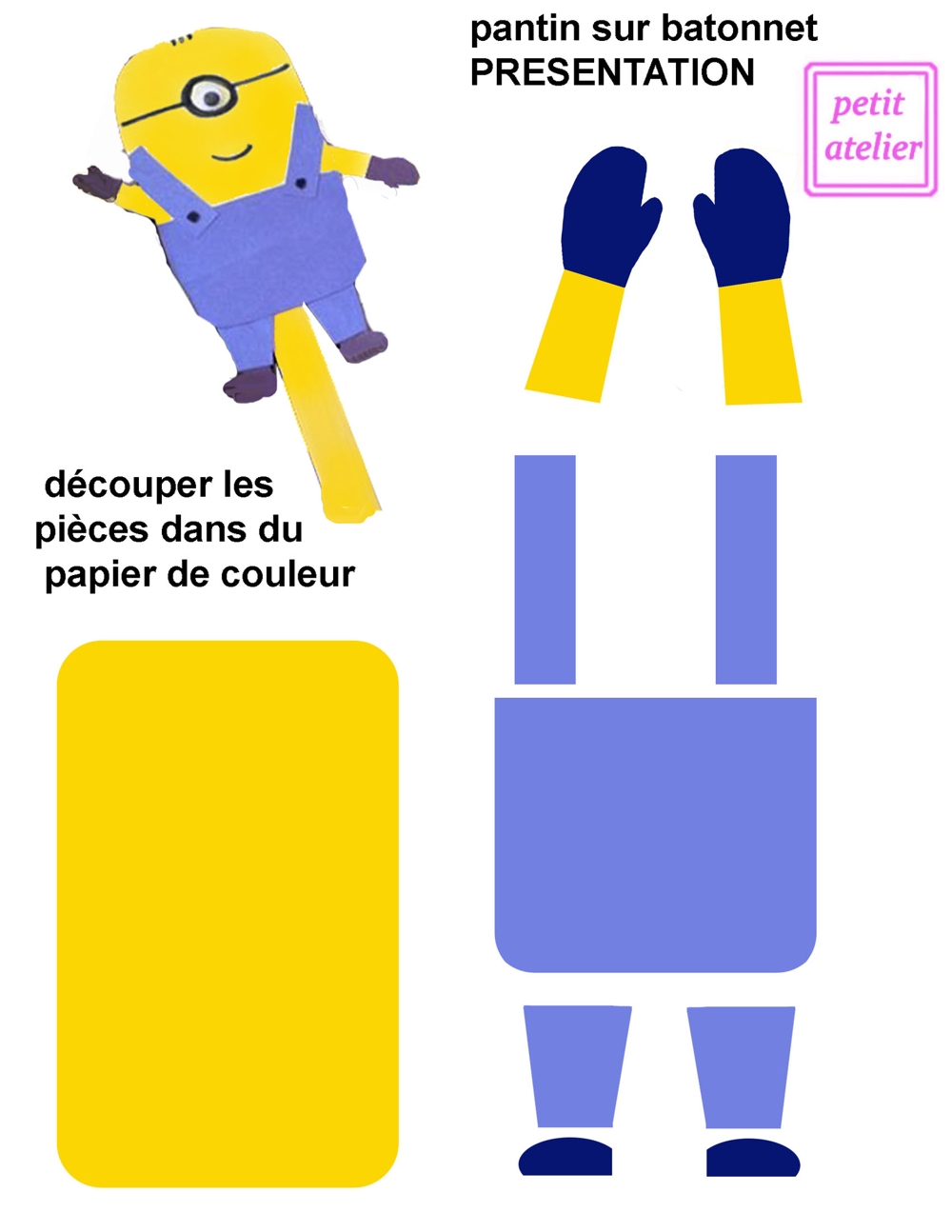 Ideas y moldes de minions para fiestas infantiles ~ Solountip.com