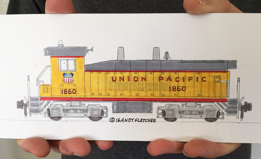 Andy Fletcher Blog-: Drawing of the Day-February 10, 2016-Union Pacific ...