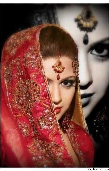 Red Saree Local Dulhan Pictures | Asian Bride