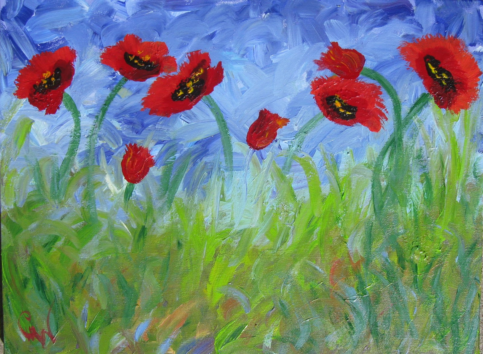 Paint On My Walls: Poppies for Millie